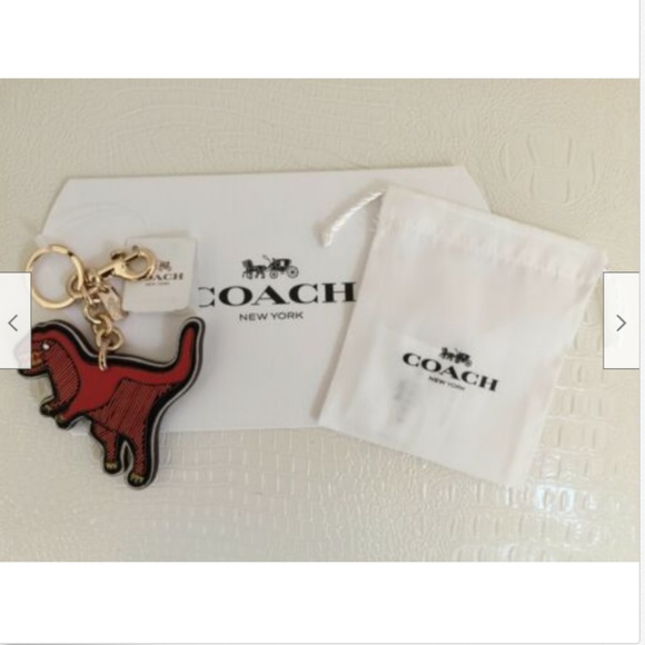 Coach | Accessories | Coach Key Chain Rexy Dinosaur Embroidered Key Fob ...